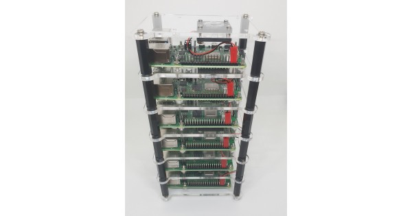 Raspberry Pi Cluster 6 Layer Rack for Raspberry Pi 4 or RPi3